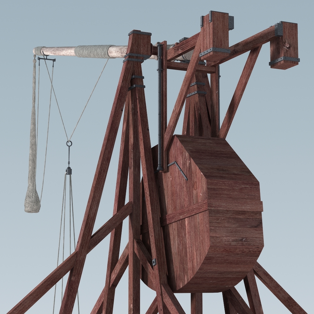 3d tribok trebuchet model