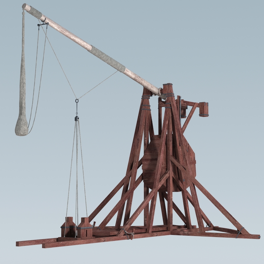 3d tribok trebuchet model