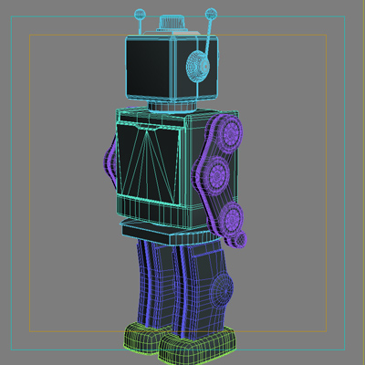 3d toy robot model
