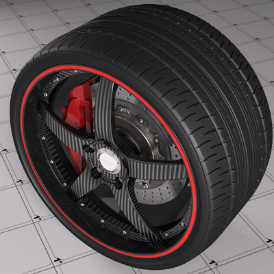 3d model rim forged