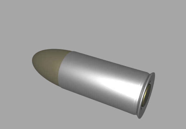 3d bullet model