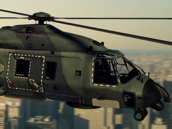 european helicopter nh90 3d model