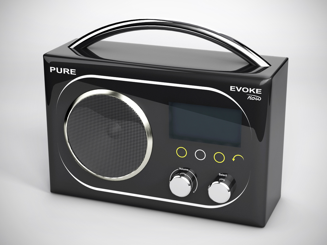 3d model digital radio