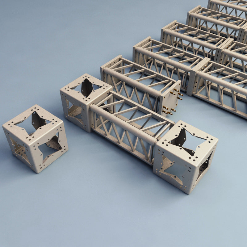 steel truss 3d model