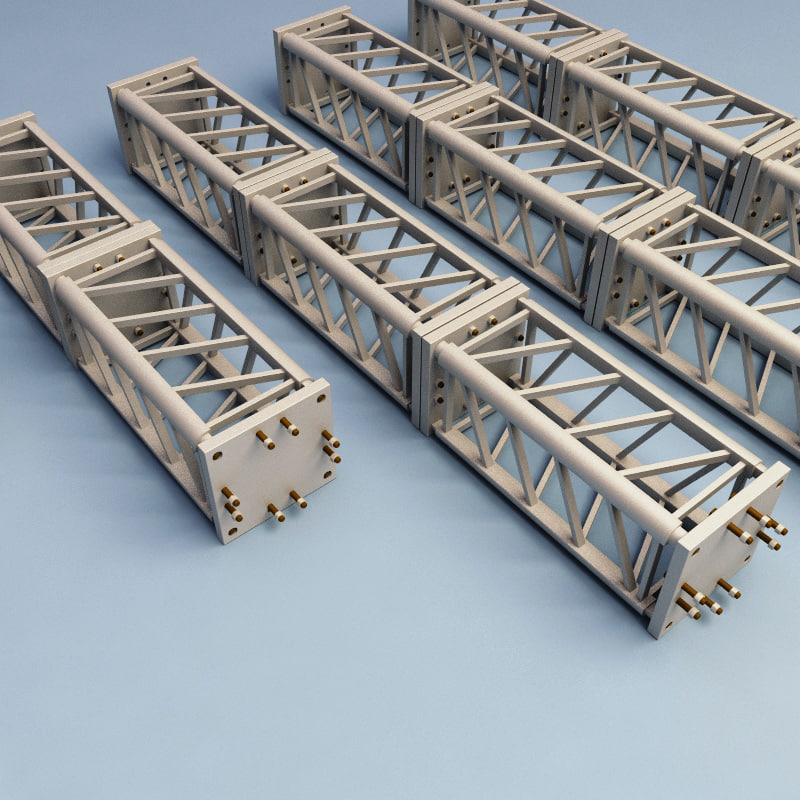 steel truss 3d model