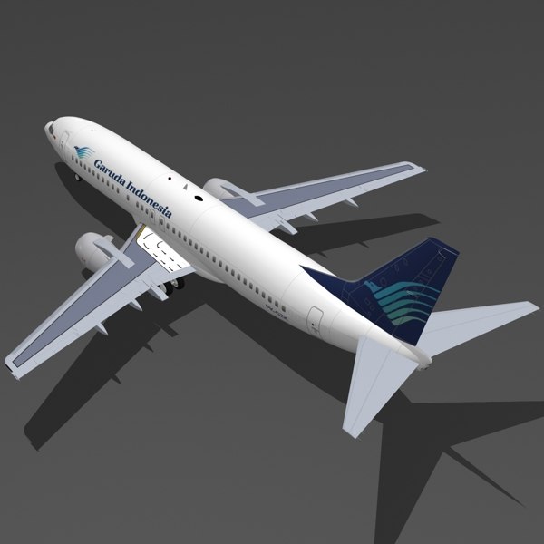 modelo 3d Boeing 737-400 Garuda Indonesia - TurboSquid 484028