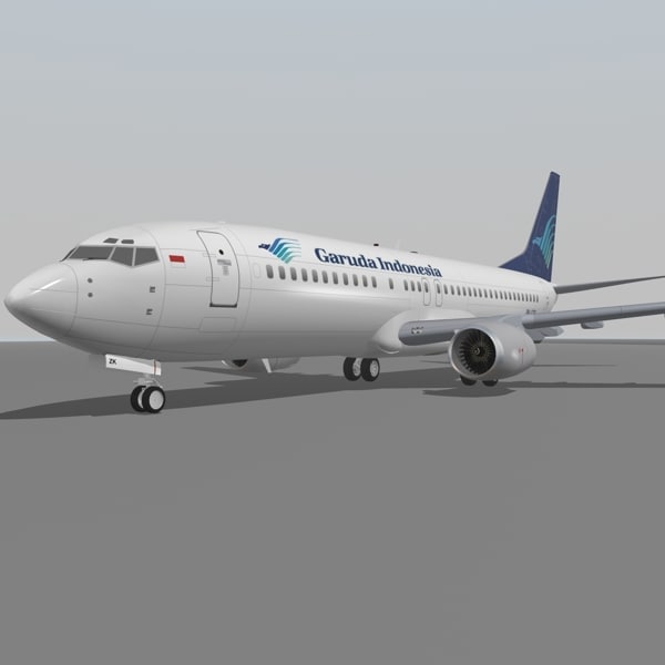 modelo 3d Boeing 737-400 Garuda Indonesia - TurboSquid 484028