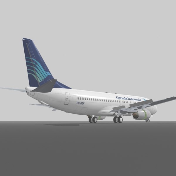 modelo 3d Boeing 737-400 Garuda Indonesia - TurboSquid 484028