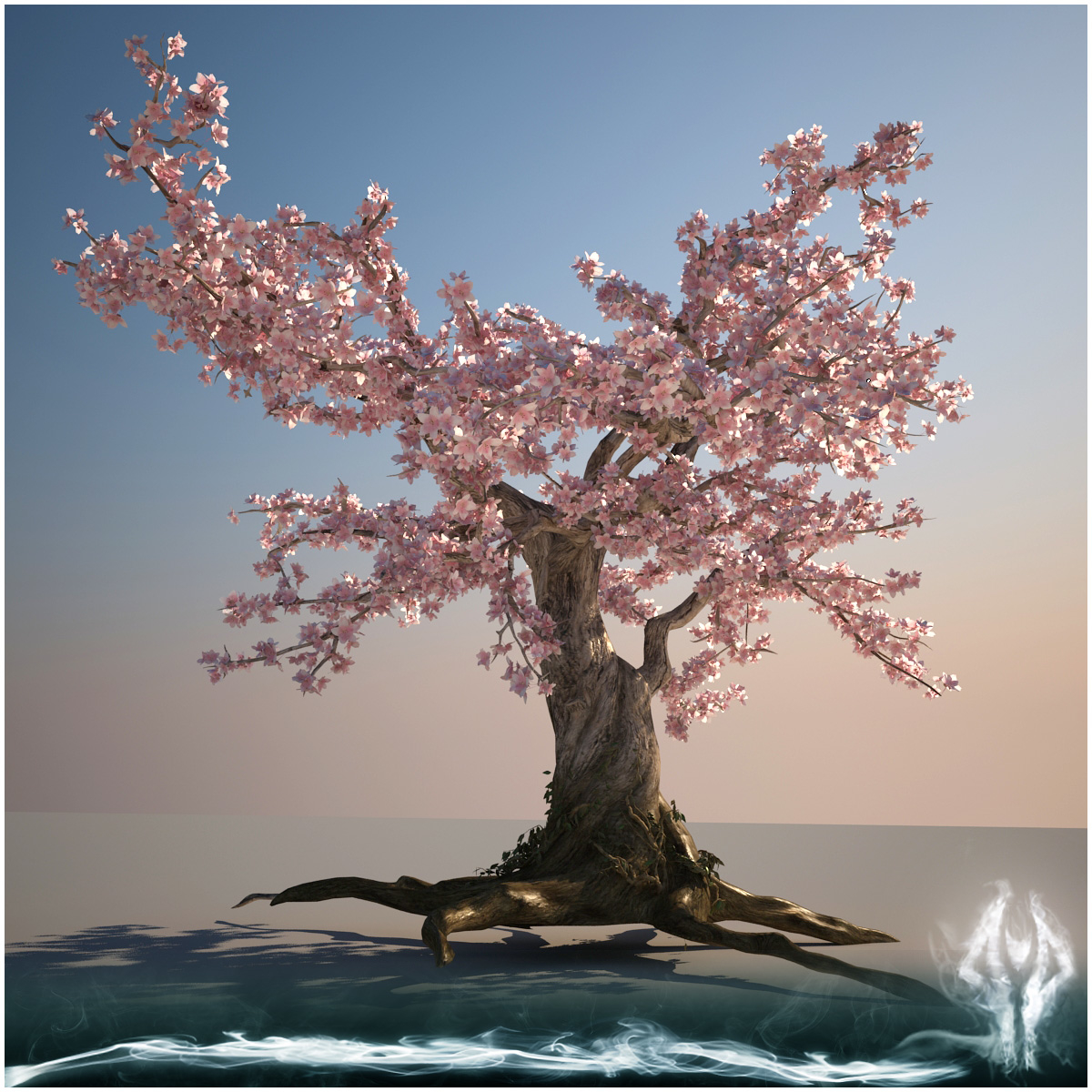 3d cherry tree