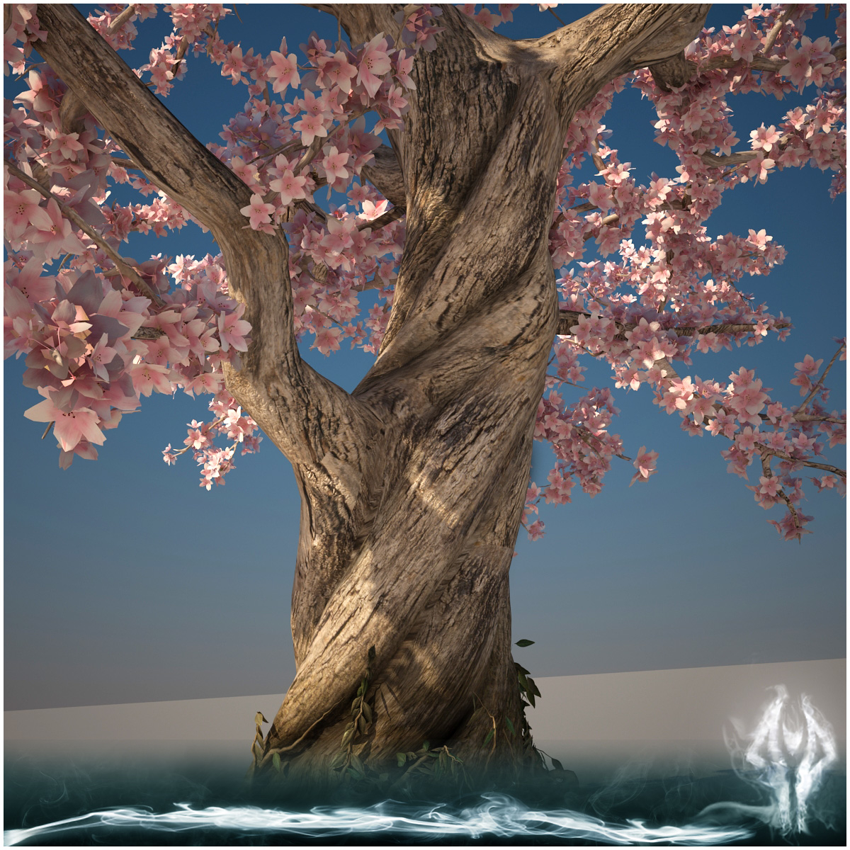 3d cherry tree