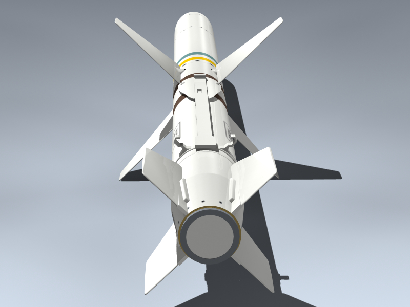 agm-45 shrike 3d max