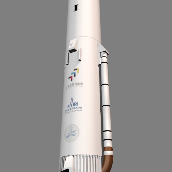 3dsmax south korean kslv rocket