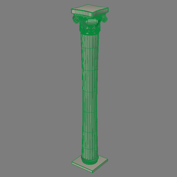 3d pillar rendering