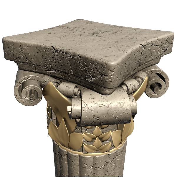 3d pillar rendering