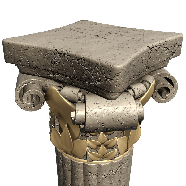 3d pillar rendering