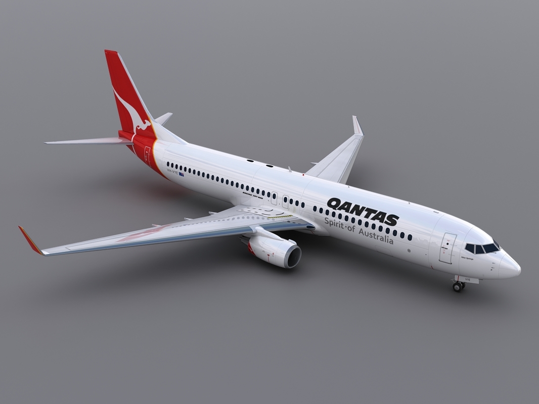 3d aircraft qantas model