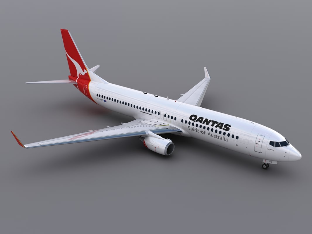 3d aircraft qantas model
