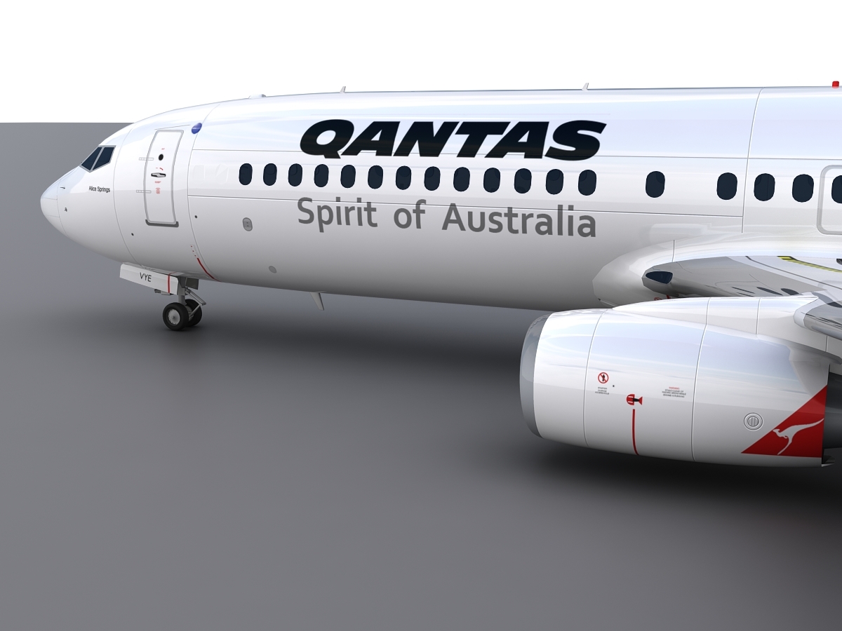3d aircraft qantas model