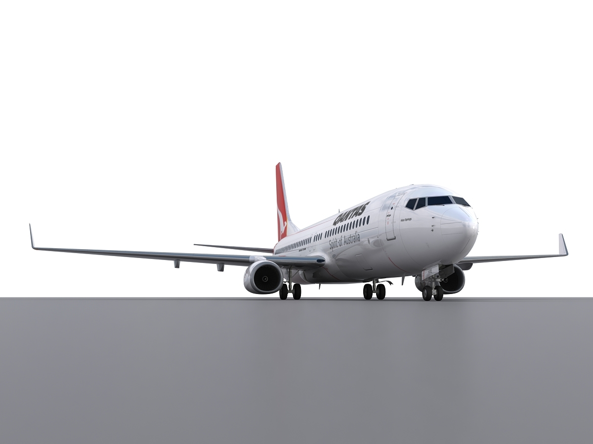 3d aircraft qantas model