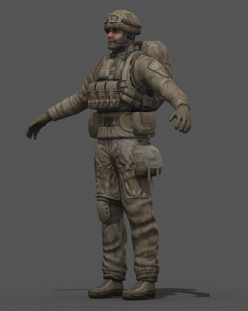 british soldier 3d max