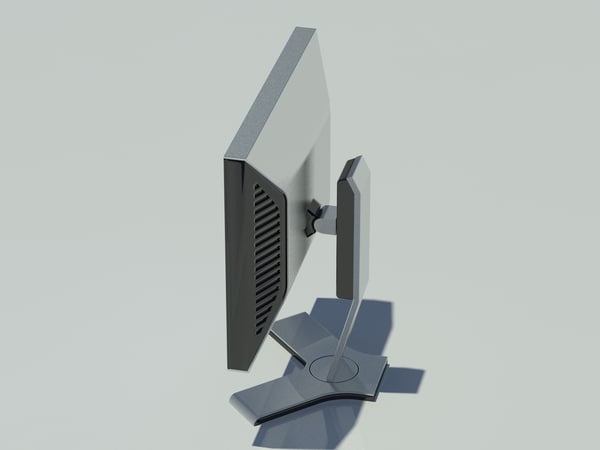 dell monitor 19 inch 3d dwg