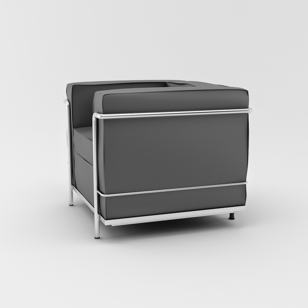 르 꼬르뷔지에 LC2 안락 의자 3D 모델 - TurboSquid 485532