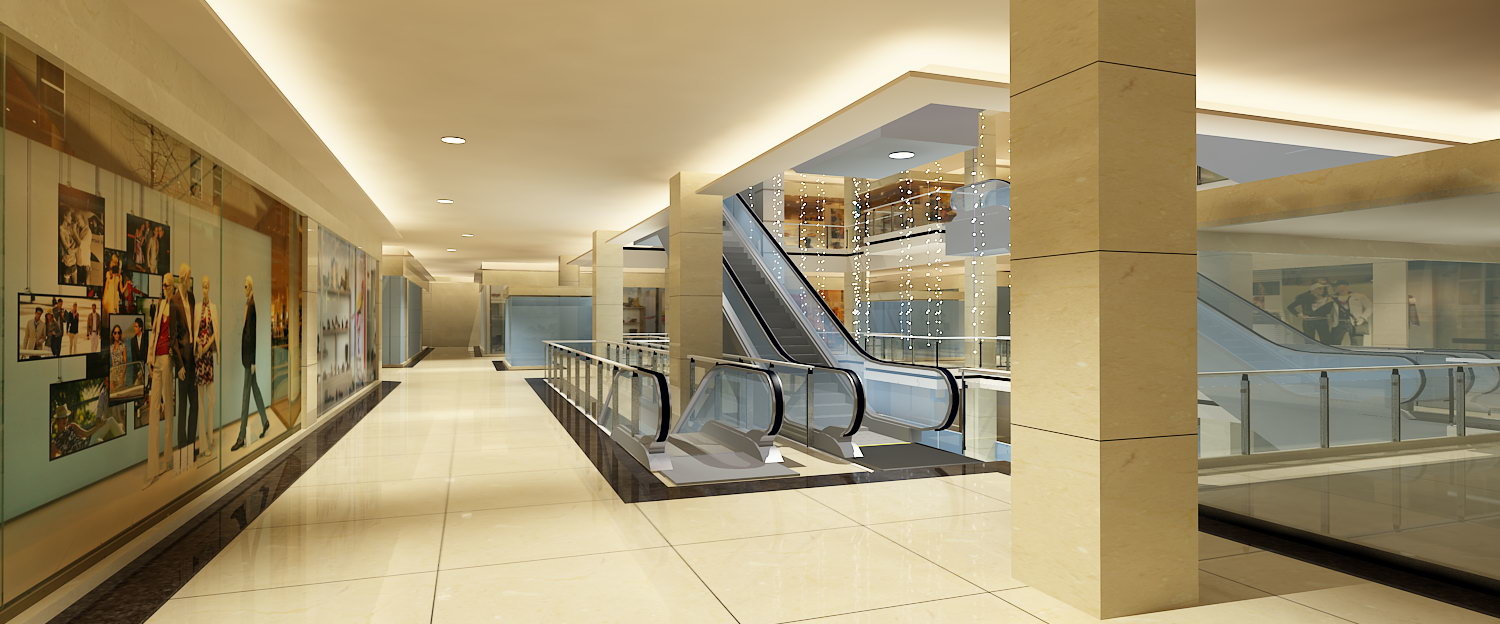 3d shopping mall model