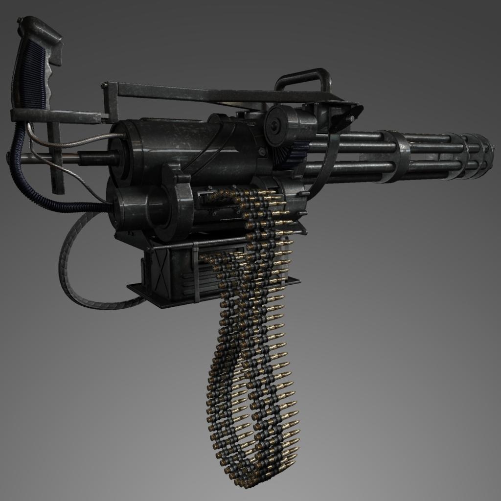 3d model minigun