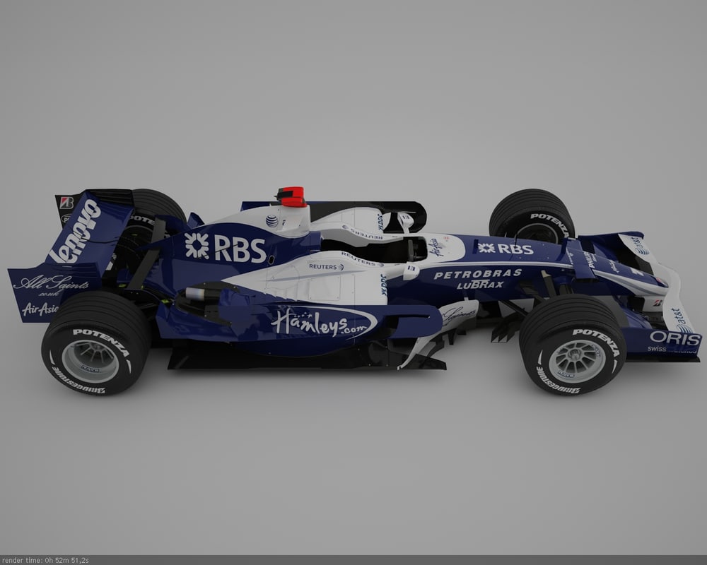 3d williams toyota fw30 model