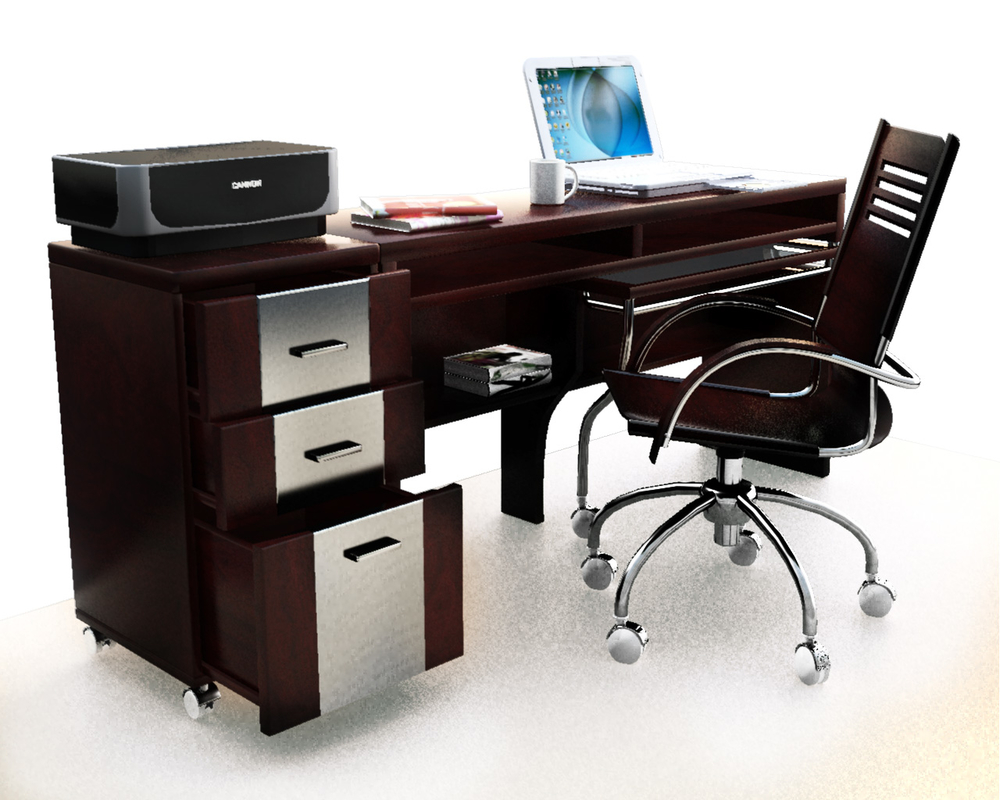 3d computer table set 15