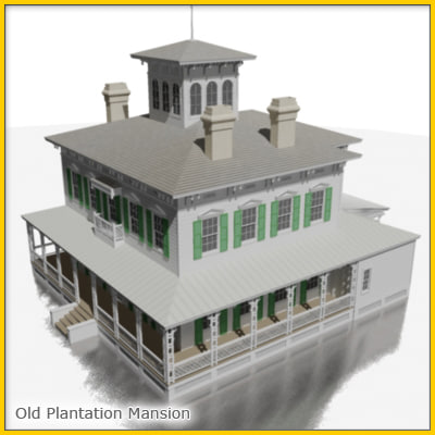 plantation estate 3d max