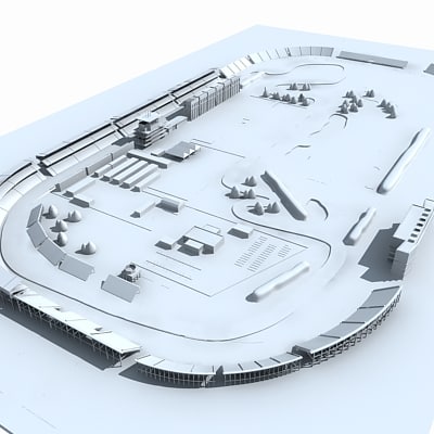 race track 3d model