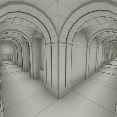 3d interior school model