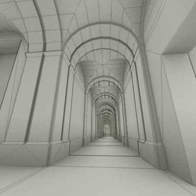 3d interior school model