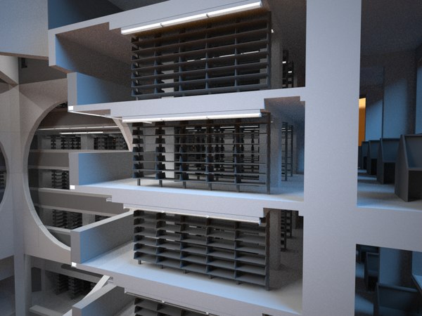 exeter library louis kahn 3d max