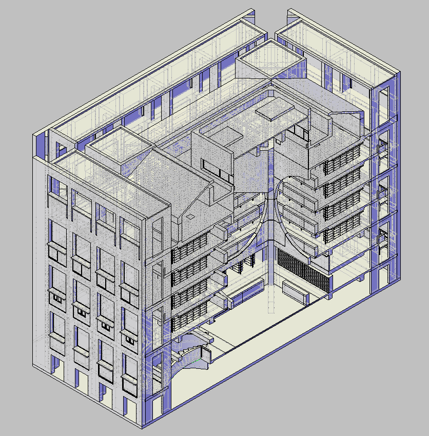 exeter library louis kahn 3d max