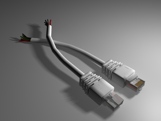 plug rj45 3d model