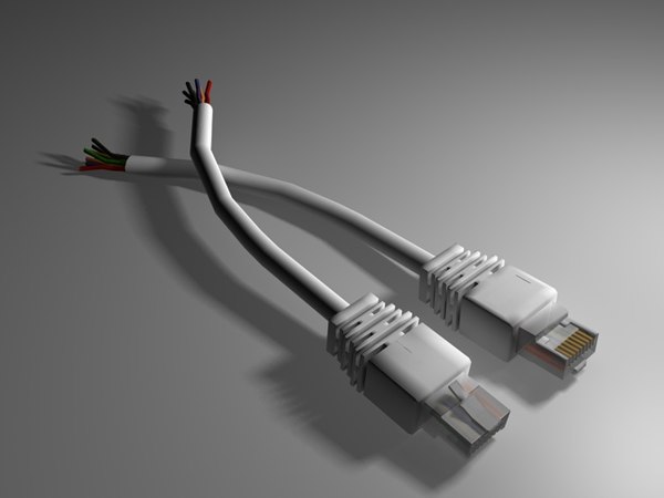 plug rj45 3d model