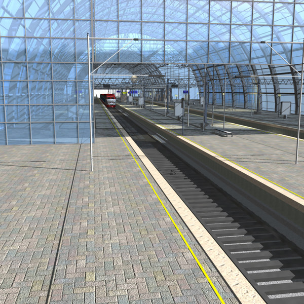 train station 3d model