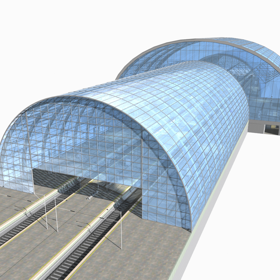 train station 3d model