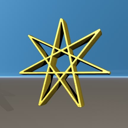 seven pointed star 3ds