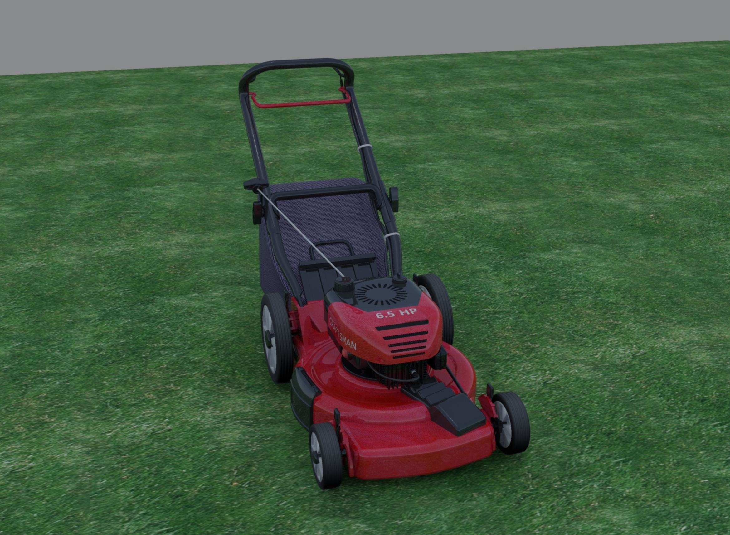 3d lawn mower