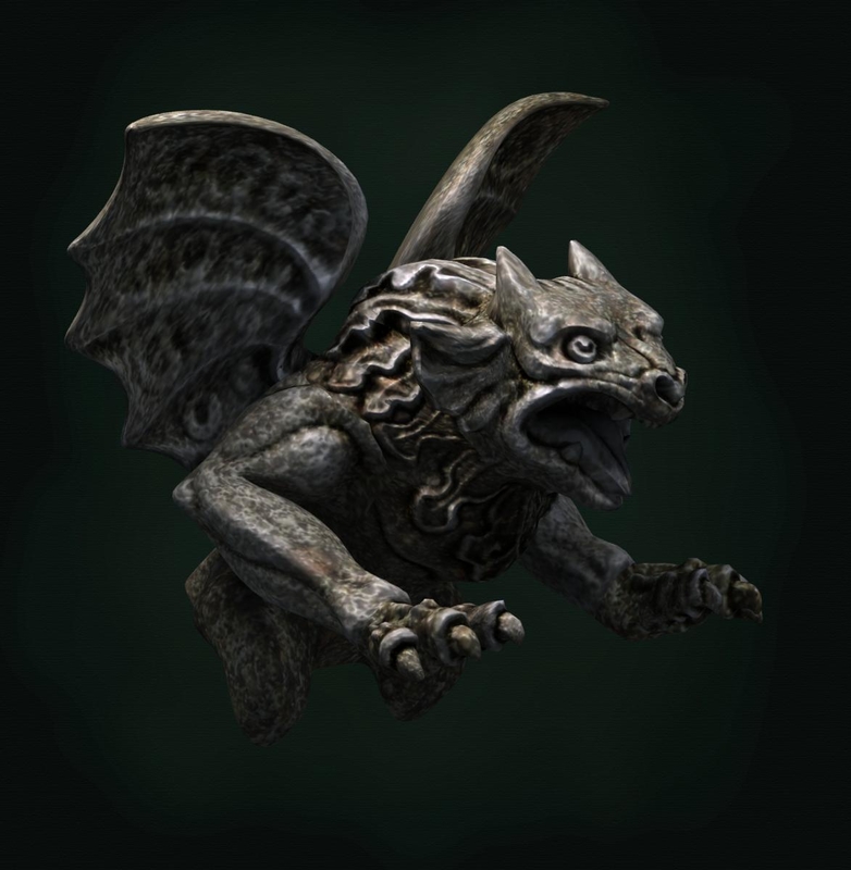 3d model gargoyle monster