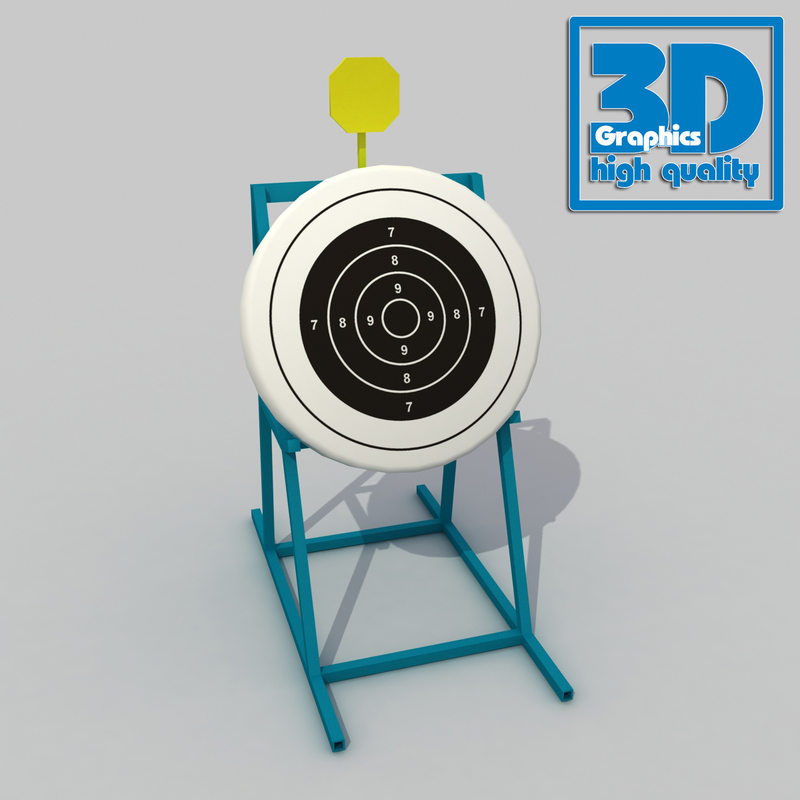 3d target shooting archery model