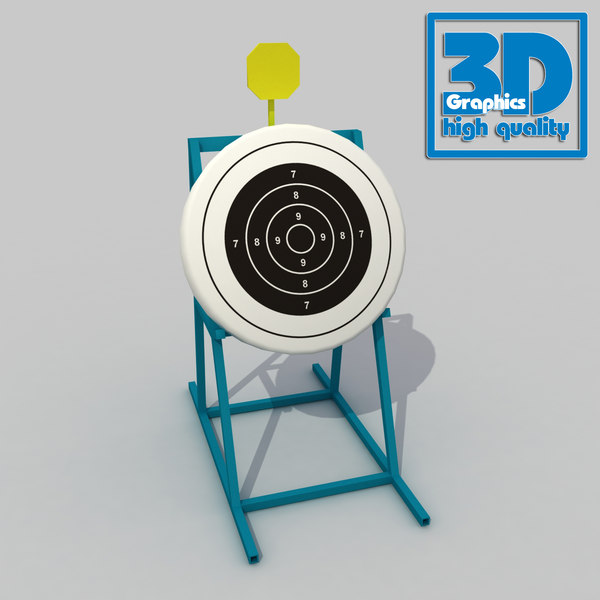 3d target shooting archery model