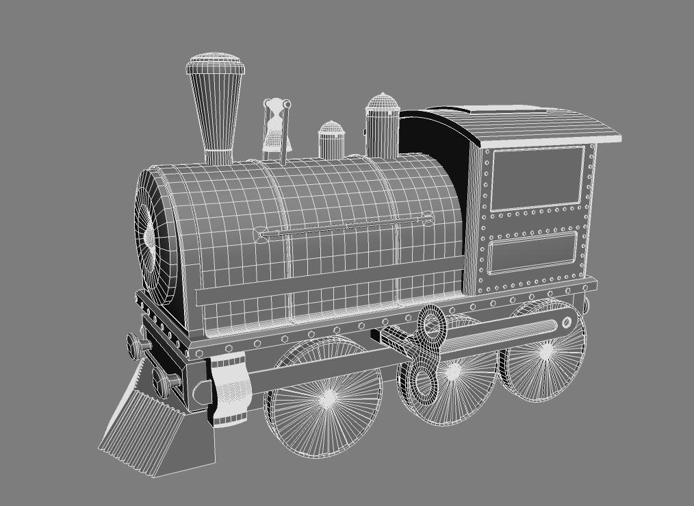 toy train 3d max