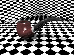 3d model midwakh tobacco pipe