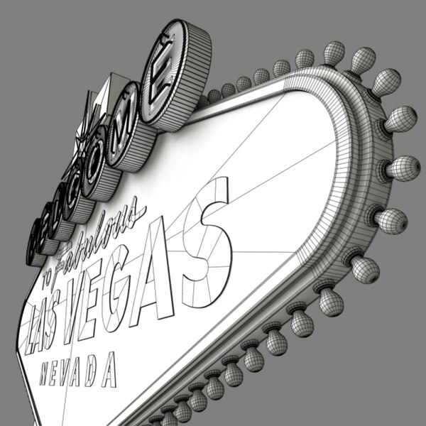 3d 3ds las vegas sign
