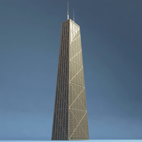 3d john hancock center