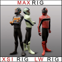 lightwave rig anatomy virtual 3d model